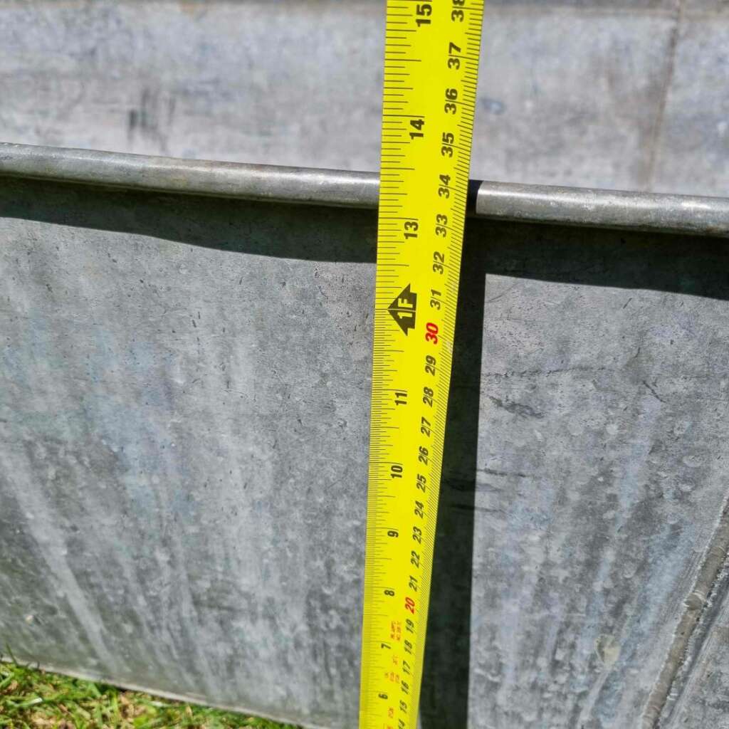 Large 5ft Vintage Galvanised Bath - English Country Gardens